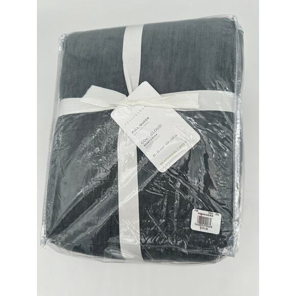 Pottery Barn | Bedding | Nwt Pottery Barn Cozy Cloud Duvet Cover Steel Blue Full Queen 229 ...